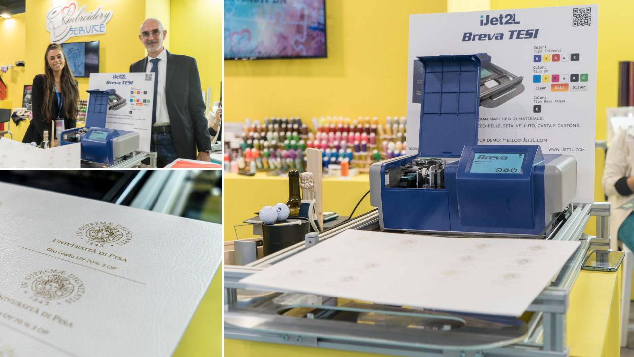 Breva – mali UV printer neograničene visine sa zlatnom i srebrnom bojom ...