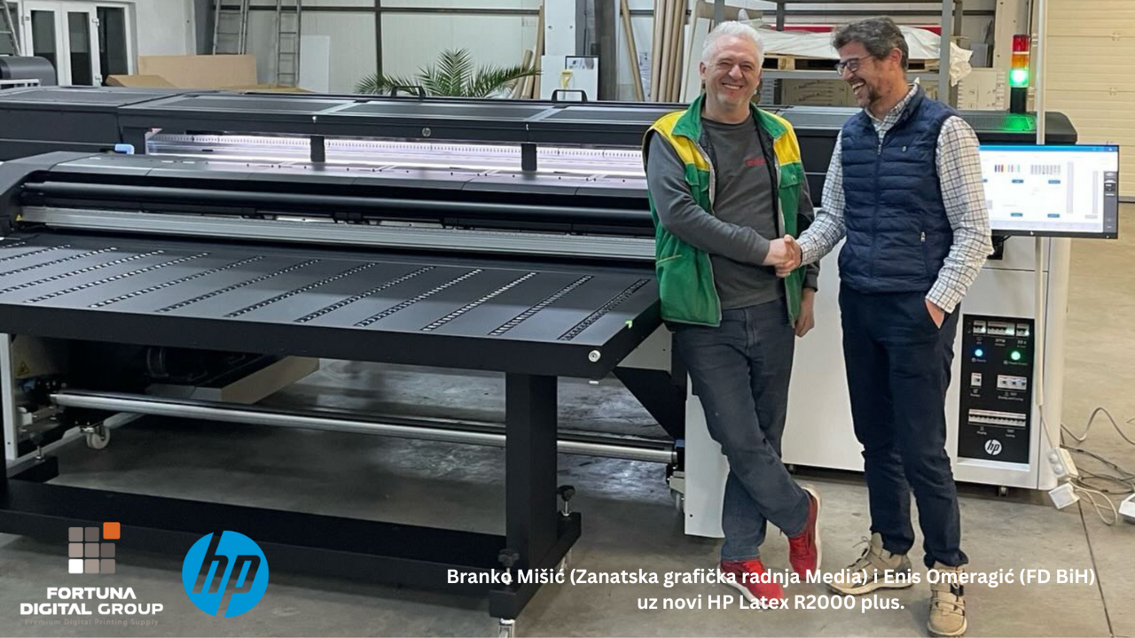 Media significantly improved its production with the HP Latex R2000 ...